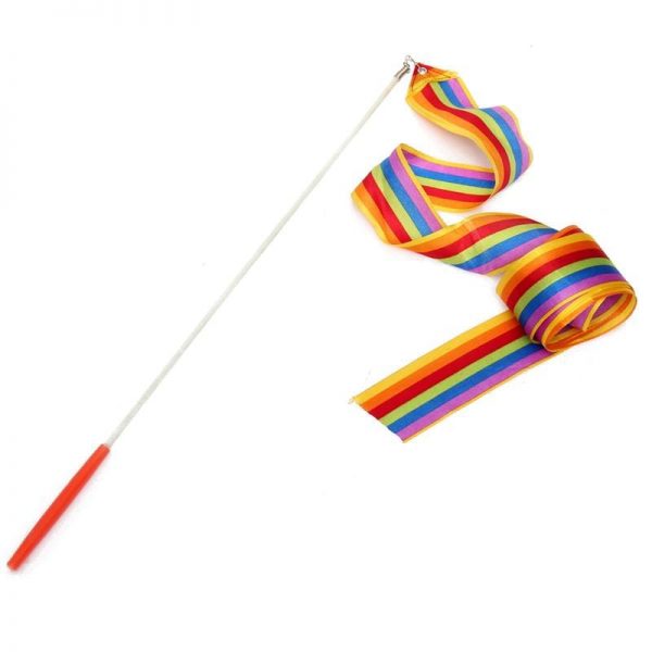 Rainbow Striped Dancing Ribbon Wand I Circus In A Flash Online Store