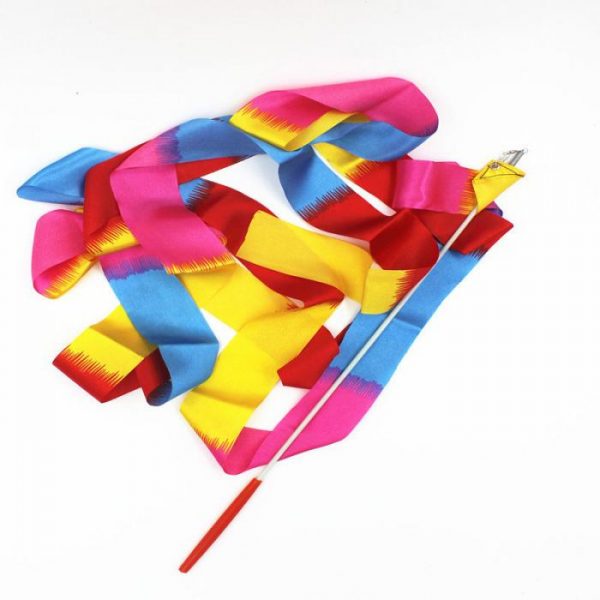 Rainbow Painted Dancing Ribbon Wand I Circus In A Flash Online Store